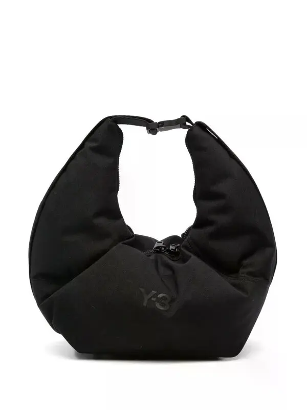 Y3 Crescent Logo Padded Tote Bag - Black