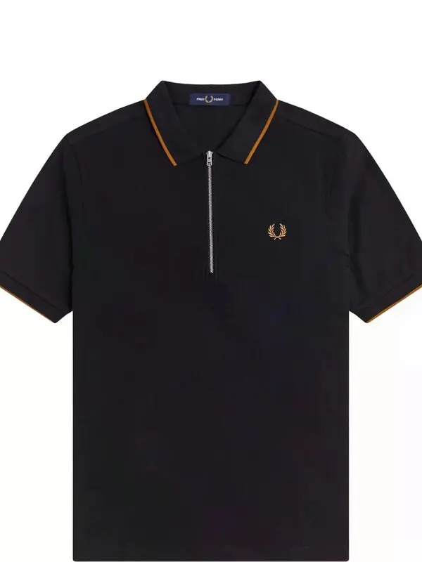 Fred Perry Zip-fastening Tipped Polo Shirt
