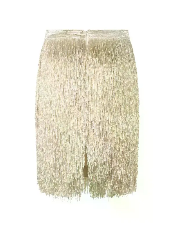 Moschino Embellished Fringe Mini Skirt