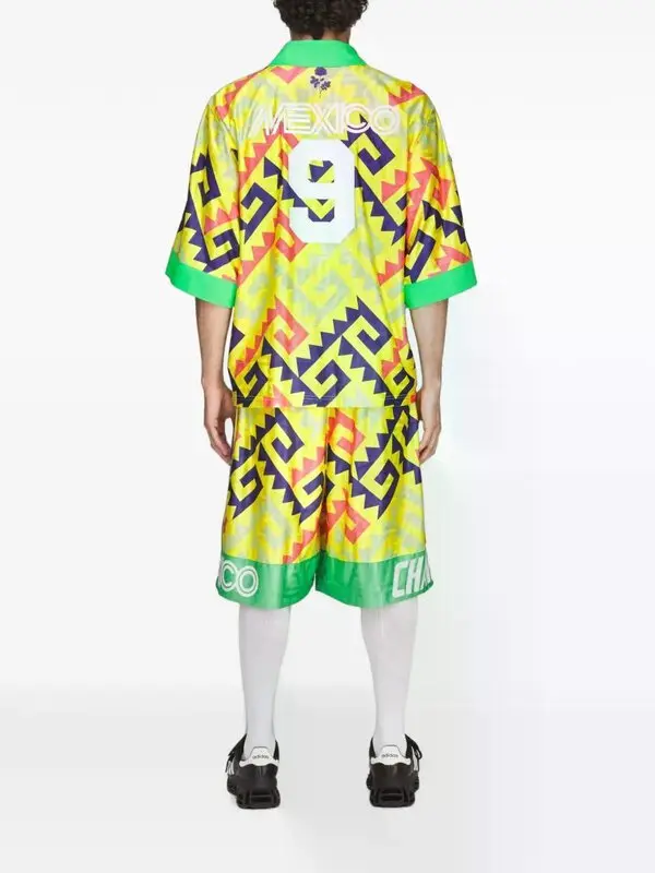 Adidas X Willy Chavarria Geometric Print Goalkeeper T-shirt - Yellow
