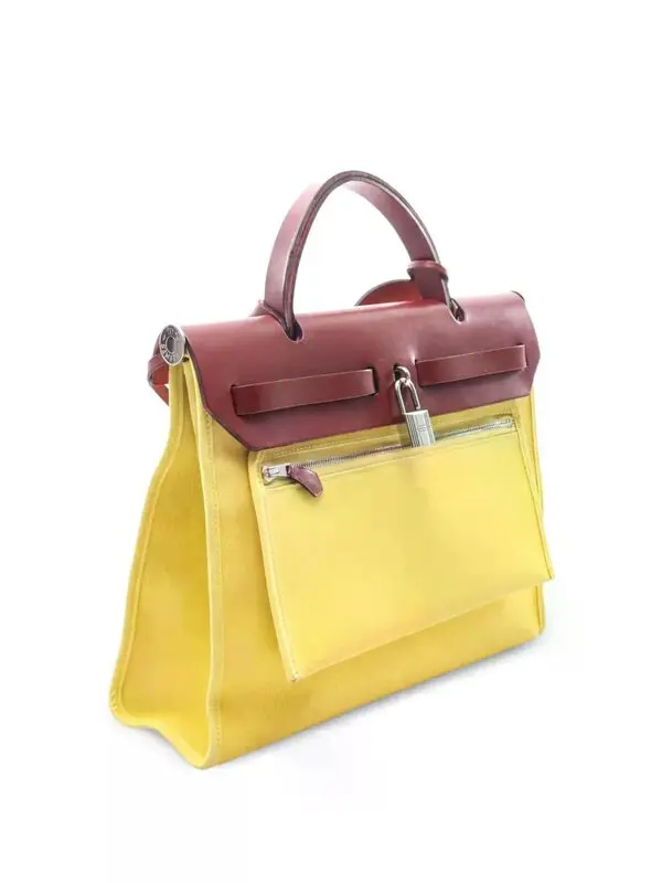 Hermès 2016 Pm Herbag Zip Tote Bag - Yellow