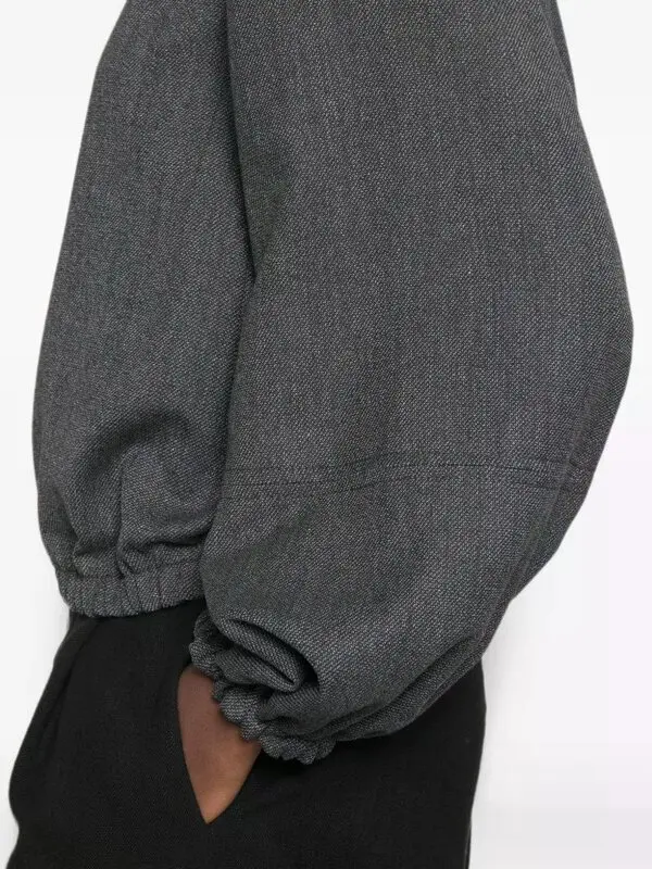 Fabiana Filippi Elasticated-hem Zip-up Jacket