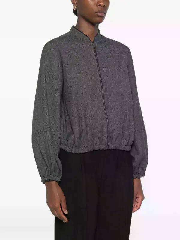 Fabiana Filippi Zip-up Jacket With Elasticated Hem