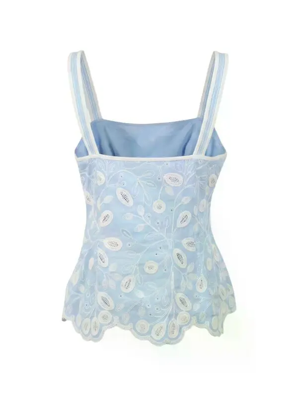 Simkhai Mckenna Embroidered Tank Top
