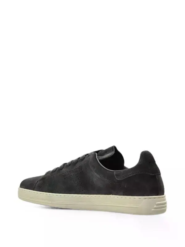 TOM FORD Perforated-logo Suede Sneakers