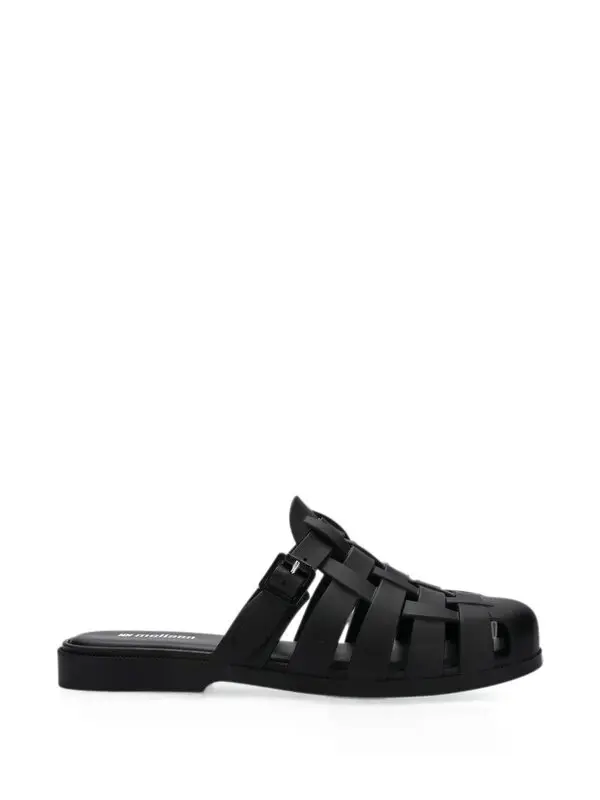 Melissa Possession Flat Mules - Black
