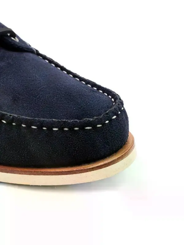 BERWICK 1707 Suede Lace-up Boat Shoes