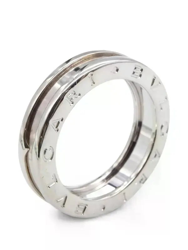 BVLGARI 18k White Gold B.zero1 Ring - Silver