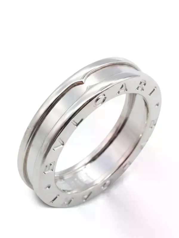 BVLGARI 18k White Gold B.zero1 Ring - Silver