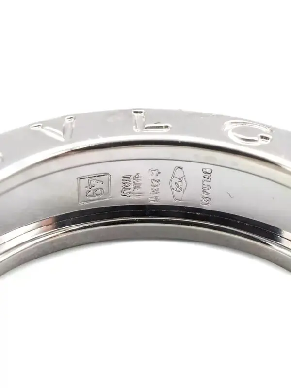 BVLGARI 18k White Gold B.zero1 Ring - Silver