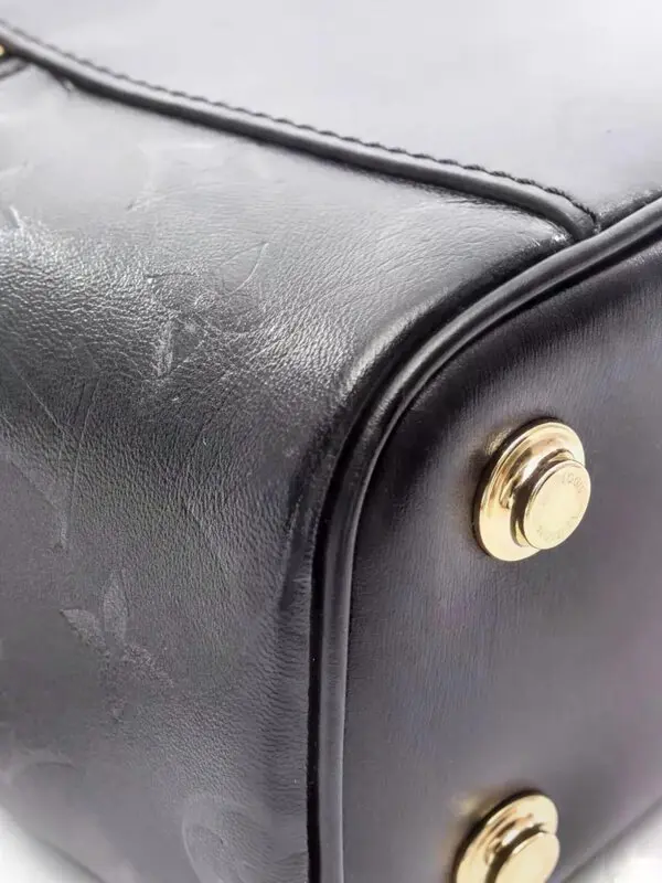LOUIS VUITTON Monogram Vanity Pm Tote Bag - Black