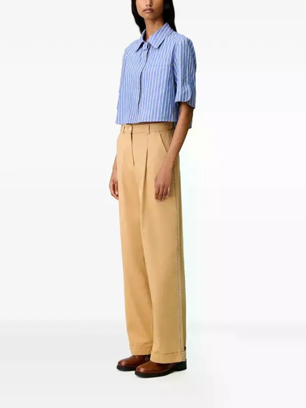 Claudie Pierlot Straight Pleated Trousers