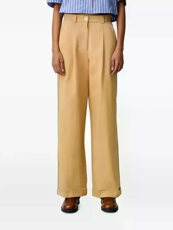 Claudie Pierlot Straight Pleated Trousers