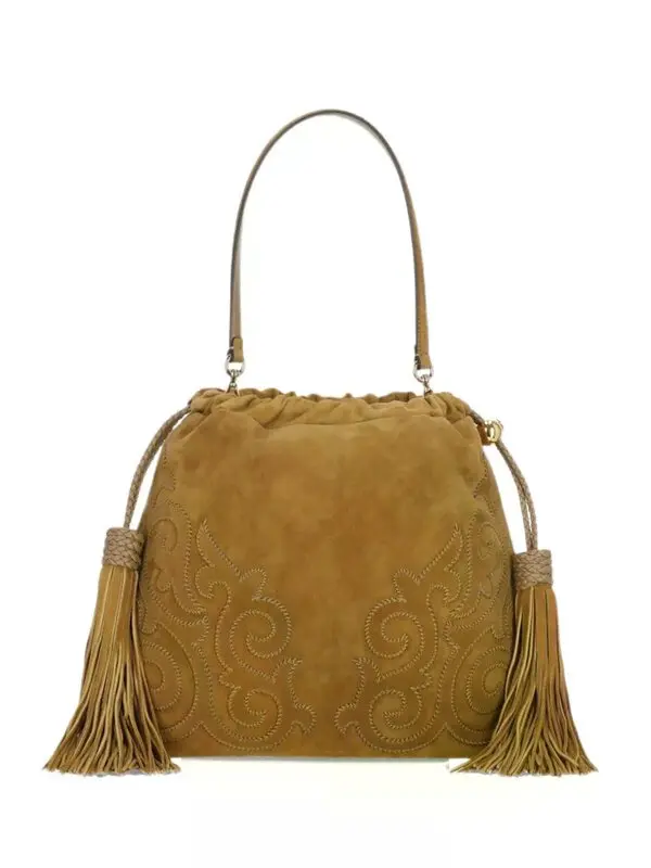 Etro Medium Suede Kalispera Bag - Brown