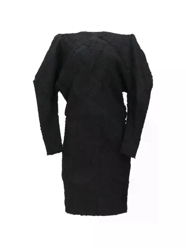 TOM FORD Patchwork-effect Textured Mini Dress - Black