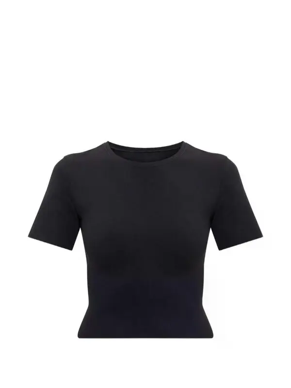 Nike Swoosh Logo Cropped T-shirt - Black