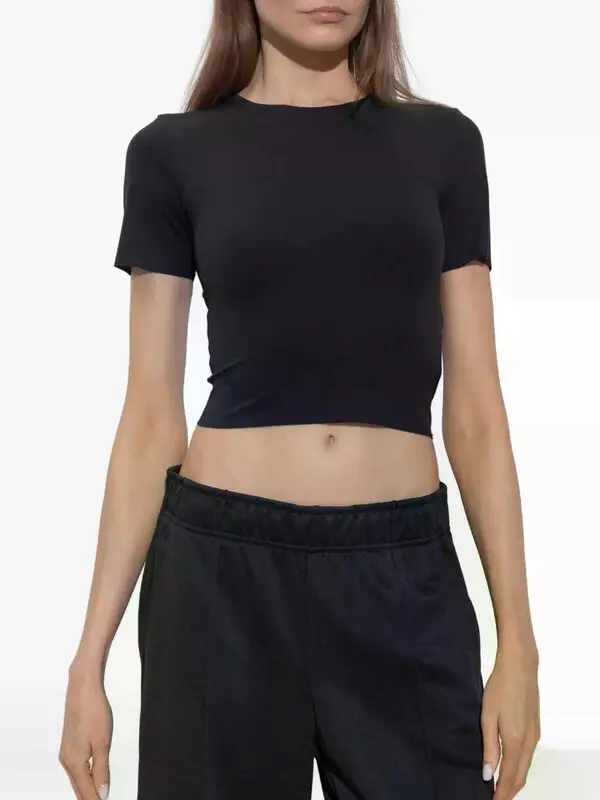 Nike Swoosh Logo Cropped T-shirt