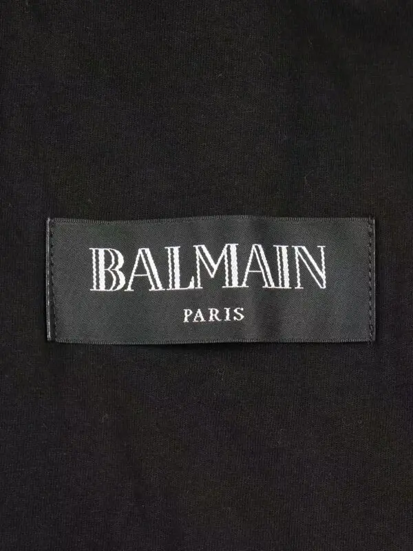 Balmain Quilted Hooded Coat