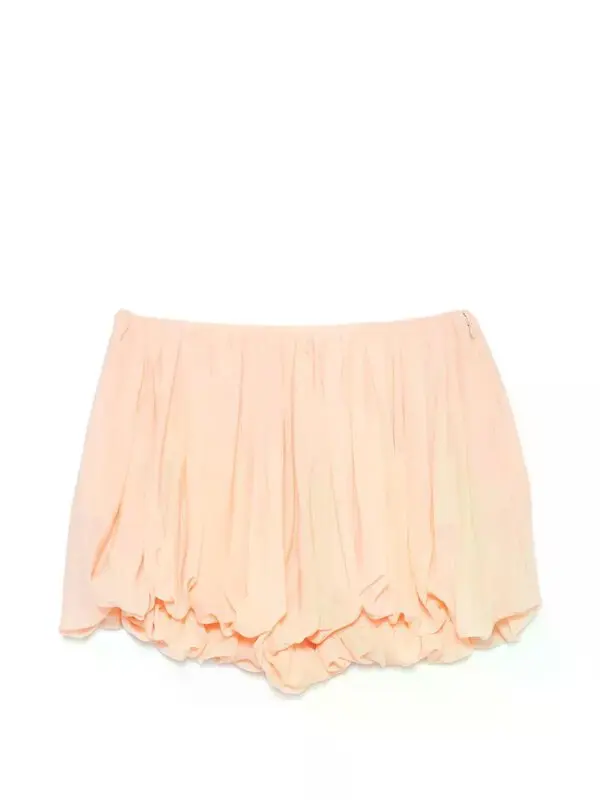 Chloé Pleated Bubble Shorts - Orange