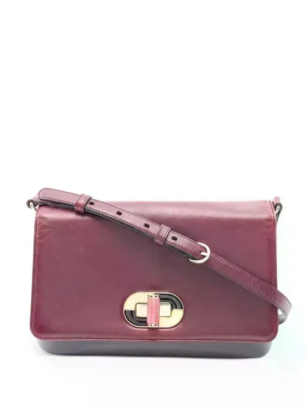 BVLGARI 2000s Leather Shoulder Bag - Grey