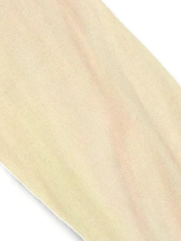 Hermès Beige V-neck Cardigan With Logo Embroidery