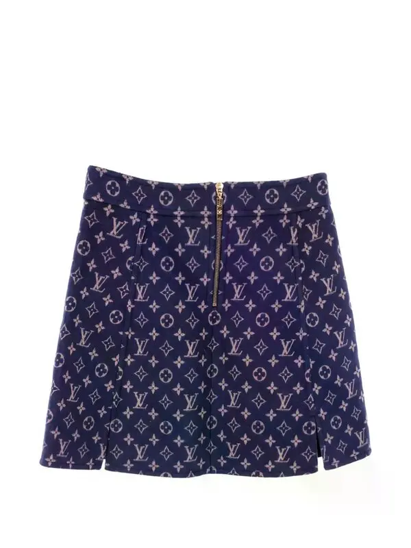 LOUIS VUITTON 2010s Monogram-pattern Mini Skirt