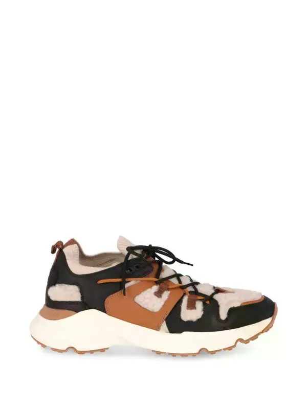 TOD'S Panelled Chunky Sole Sneakers - Neutrals