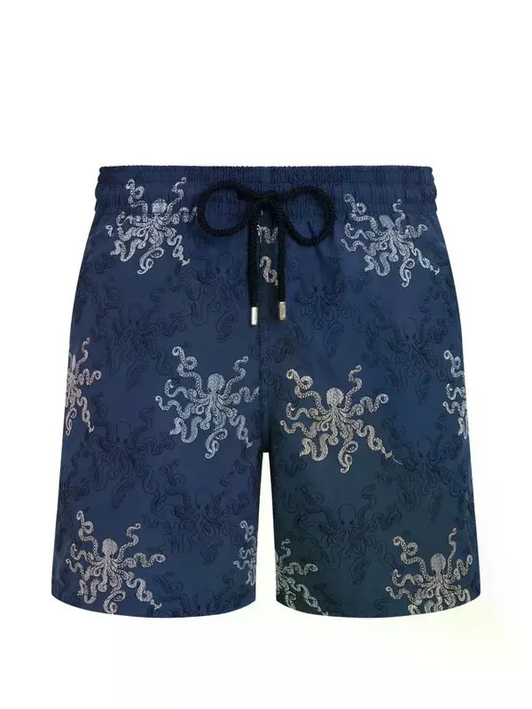 Vilebrequin Octopus Embroidered Swim Shorts - Blue