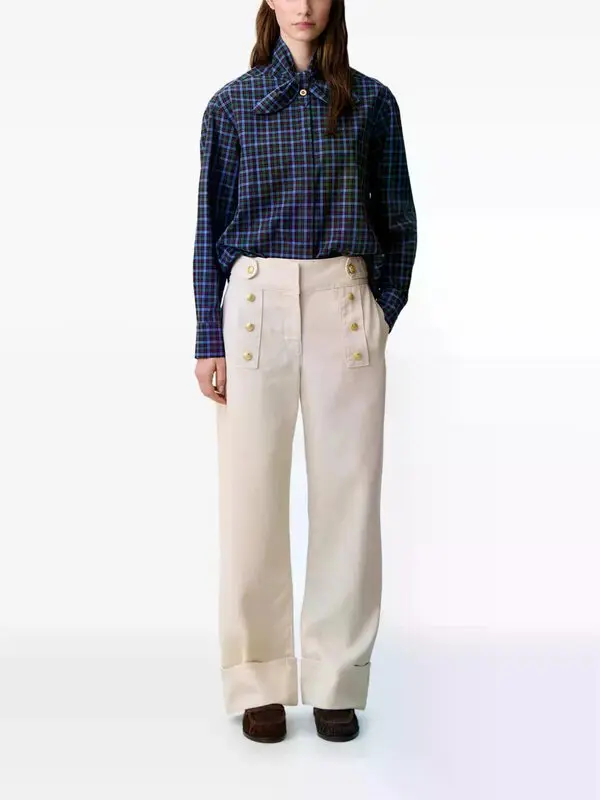 Claudie Pierlot Light Denim Wide-leg Jeans