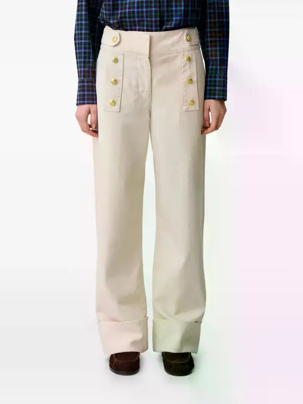 Claudie Pierlot Light Denim Wide-leg Jeans
