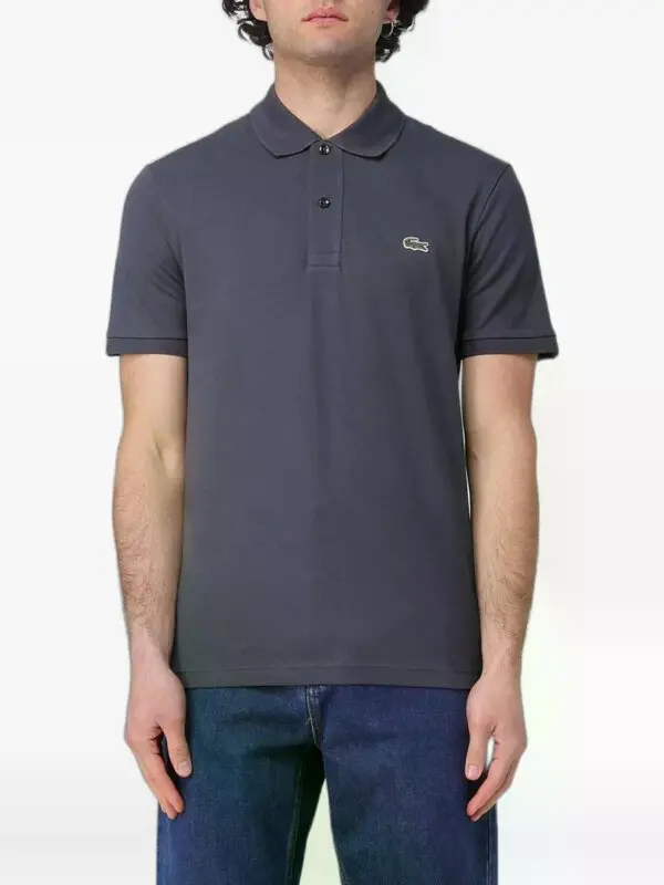 Lacoste L.12.12 Logo-patch Piqué Polo Shirt - Grey