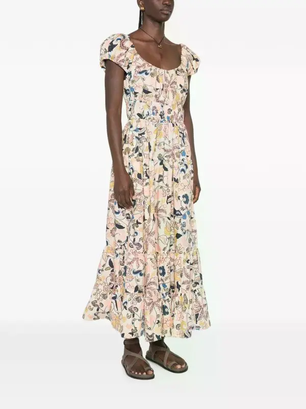 Ulla Johnson Paloma Floral-print Midi Dress