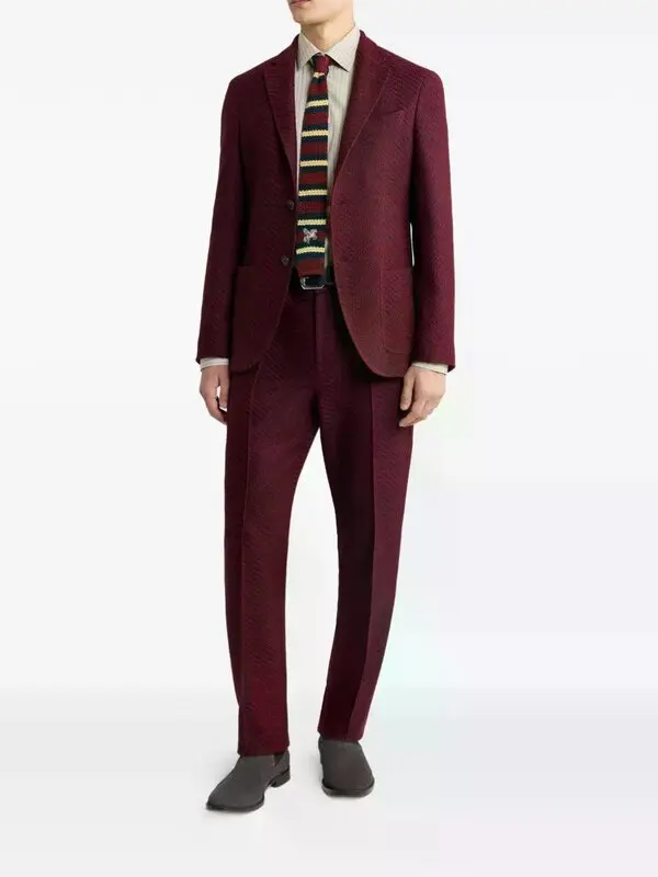 Etro Striped-pattern Logo-embroidered Shirt - Neutrals