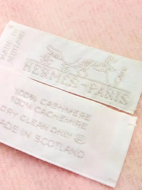 Hermès 2010s Logo-embroidered Scarf