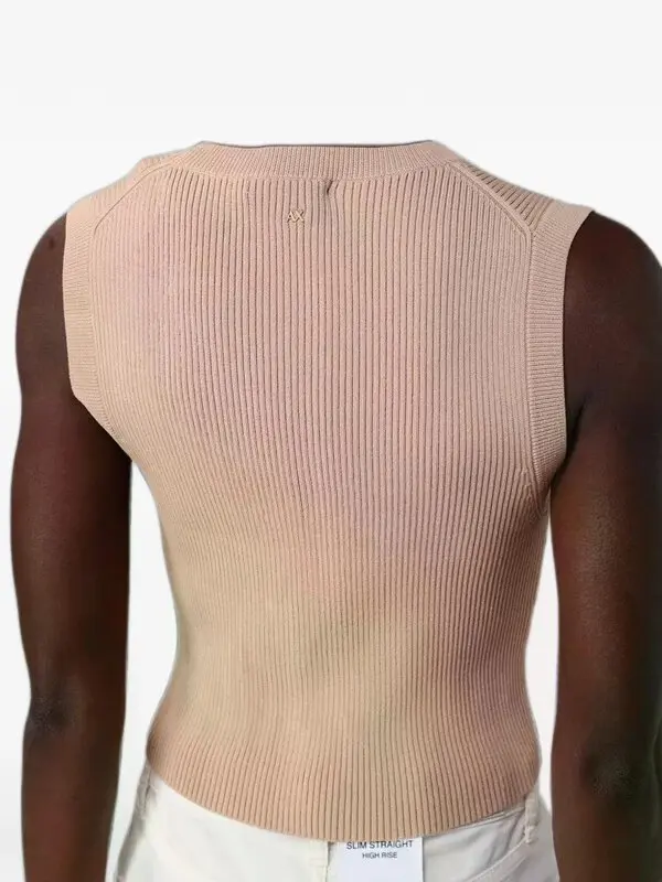 Armani Exchange Ribbed-knit Gilet