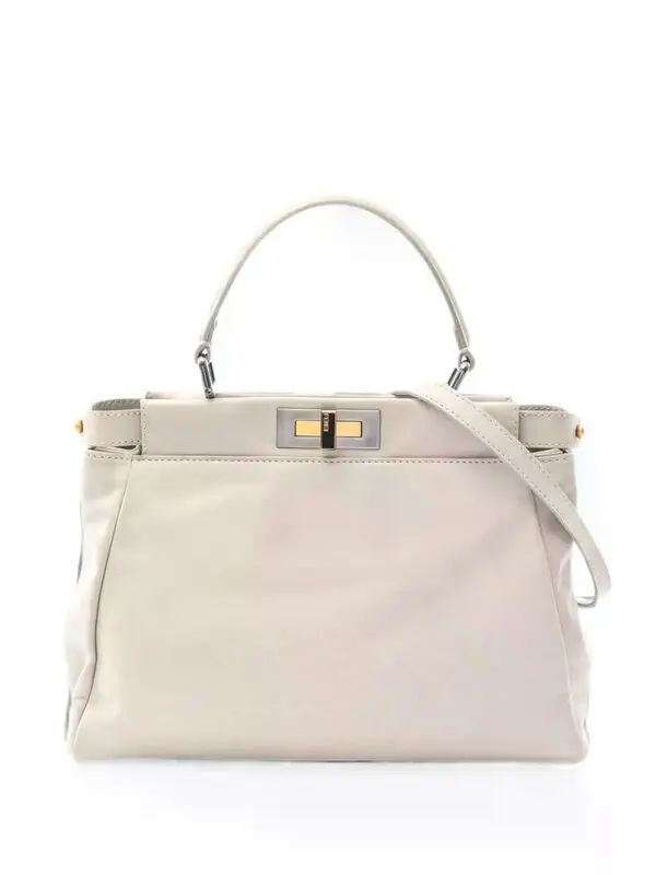 Fendi Peekaboo Two-way Handbag - Grey