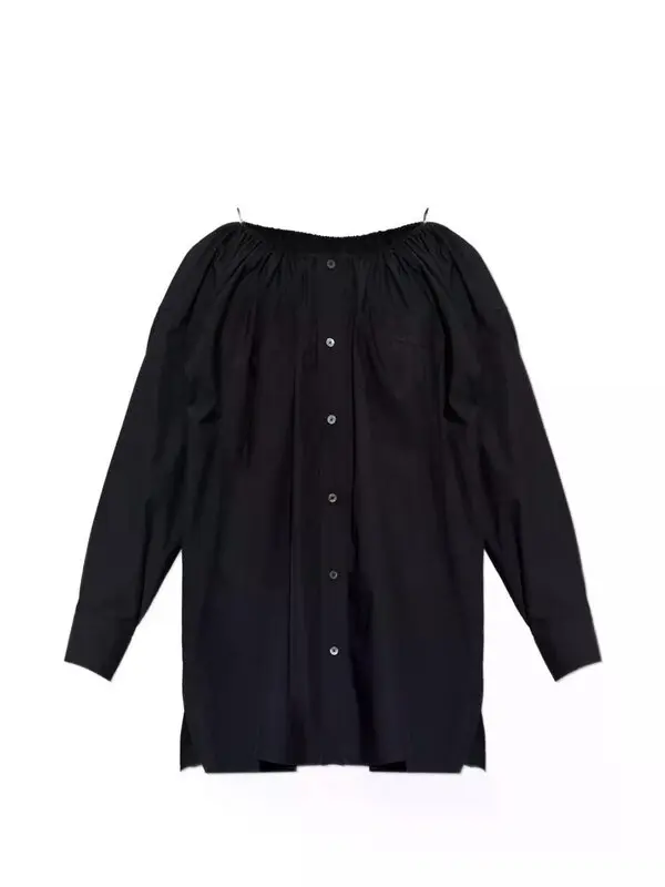 Alexander Wang Off-shoulder Button-up Mini Dress
