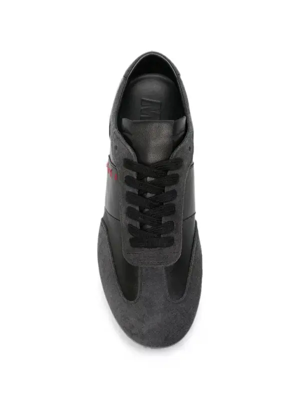 Marni Panelled Logo Embroidered Sneakers