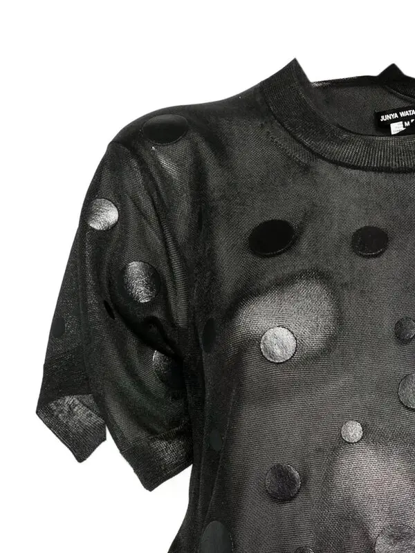 Junya Watanabe Asymmetric Polka Dot T-shirt