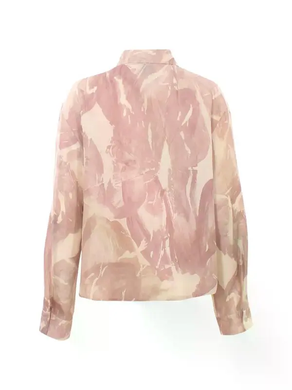 ALYSI Brushed Abstract Print Shirt