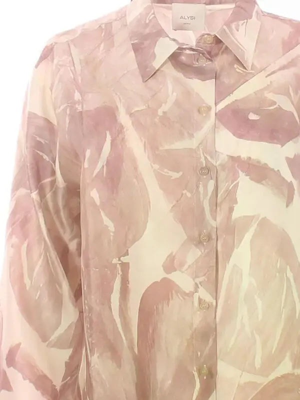 ALYSI Brushed Abstract Print Shirt