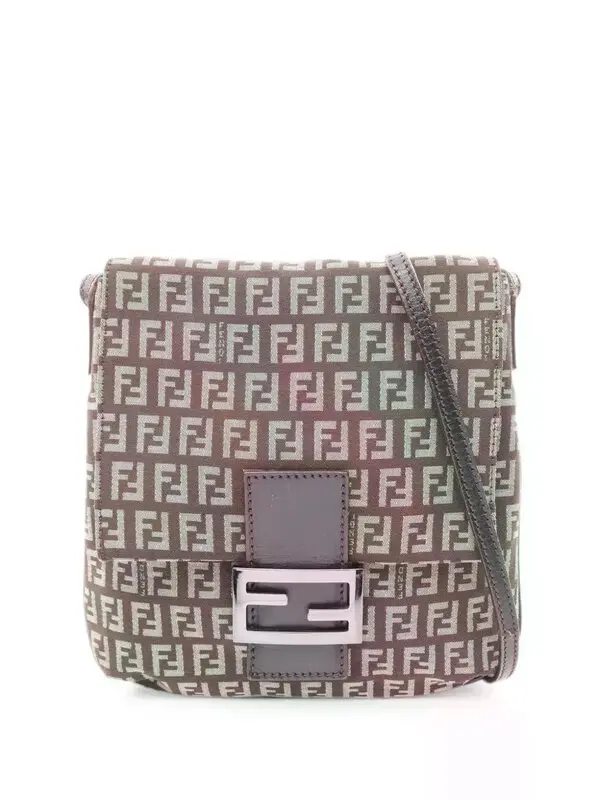 Fendi Zucchino Cross Body Bag - Brown