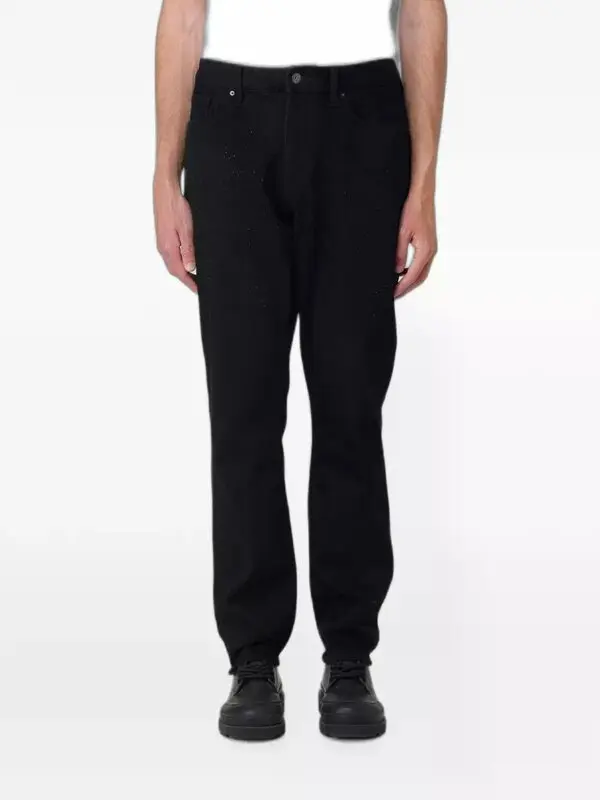 Armani Exchange Slim-fit Jeans With Rhinestone Embellishments