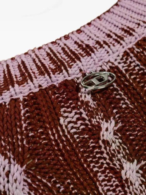 DIESEL® M-elga Cable-knit Diamond-pattern Sweater