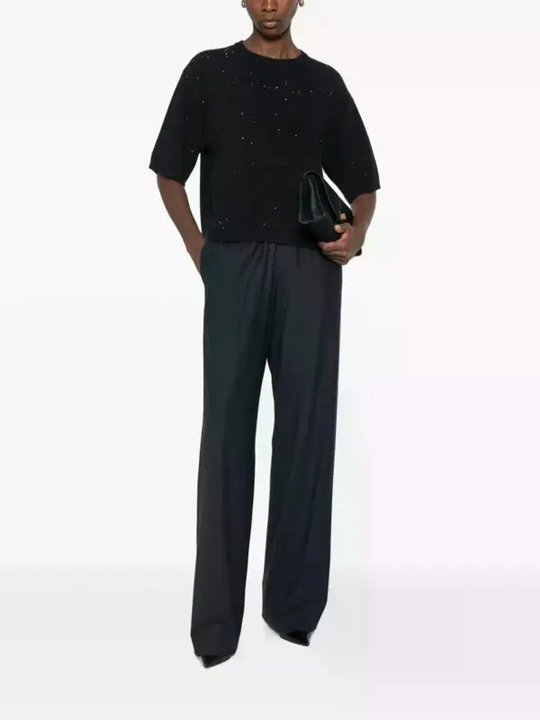 Fabiana Filippi Elasticated Waistband Wide-leg Trousers