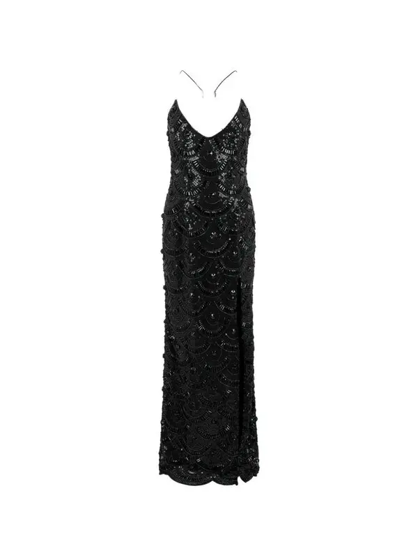 Philipp Plein Sequinned Maxi Dress - Black