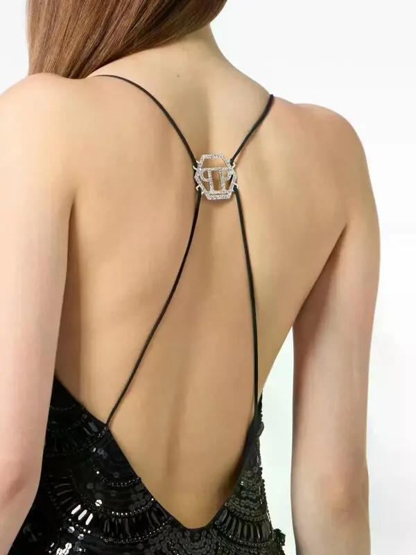 Philipp Plein Sequinned Maxi Dress
