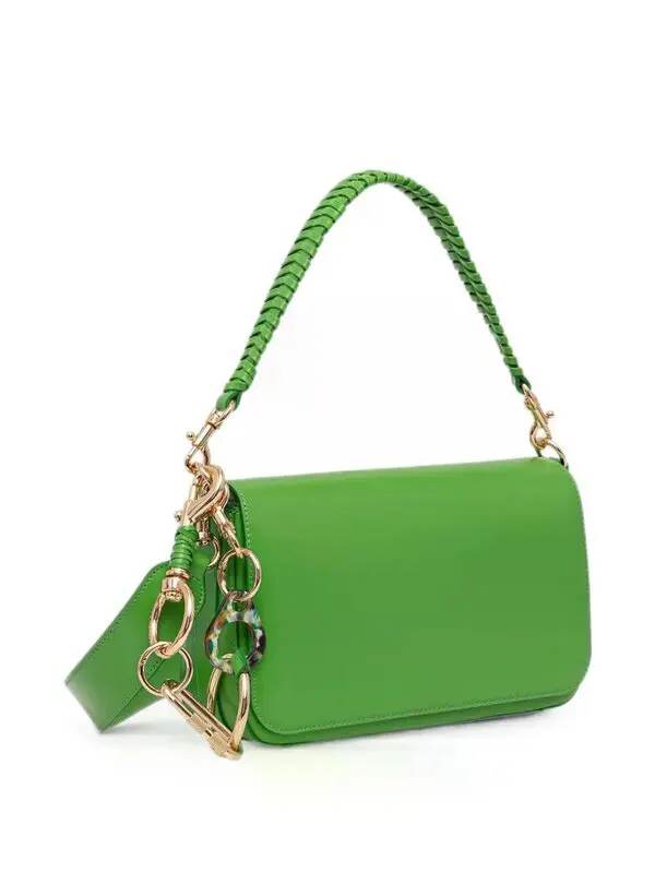 BENETTON Woven-handle Chain-link Shoulder Bag