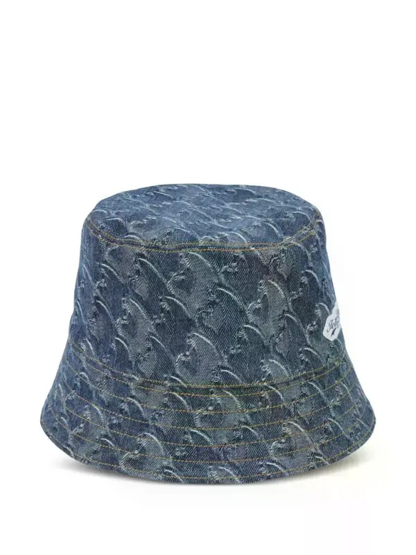 LANVIN Lunar Year Horse-patterned Denim Bucket Hat
