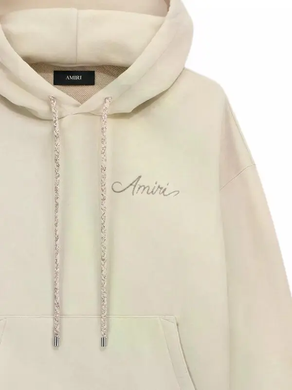 Amiri Ma Quad Logo-embroidered Hoodie